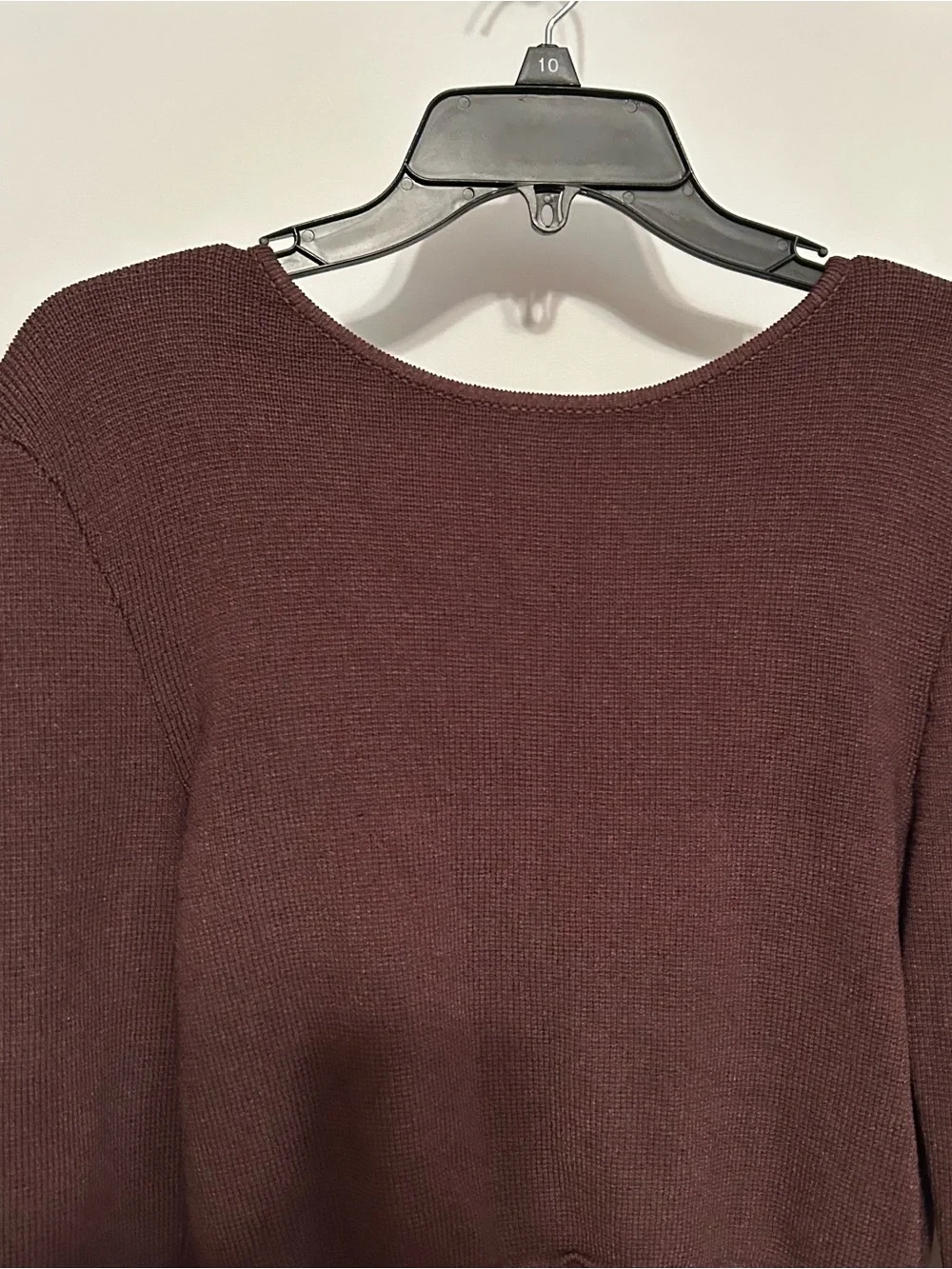 Same | Sweaters | Same Ruffle Hem Sweater Brown | Poshmark